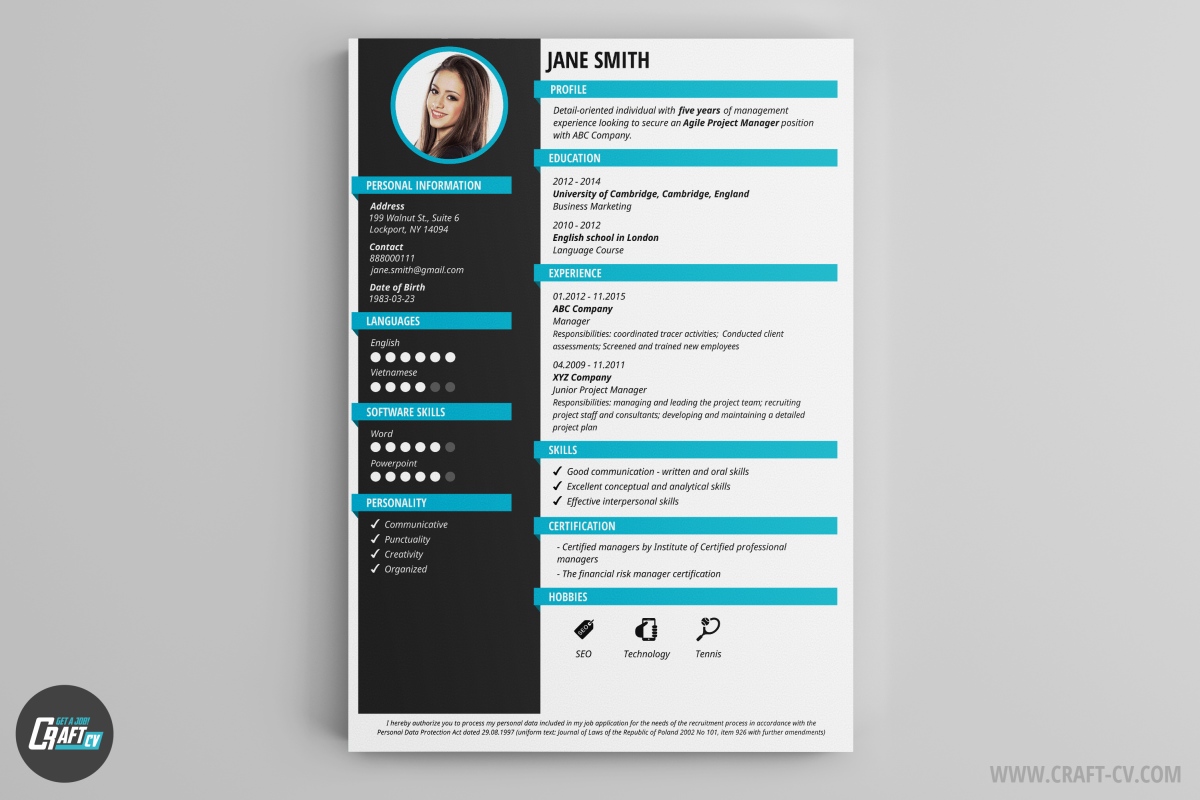 Mod les De CV Exemples De CV Cr er Un CV CraftCv