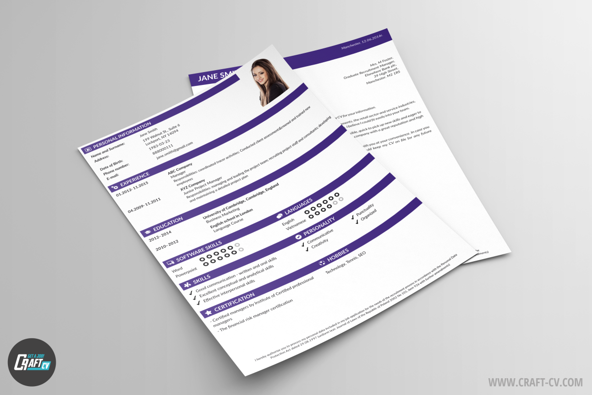 Modello CV Modern | Crea un CV efficace | CraftCV