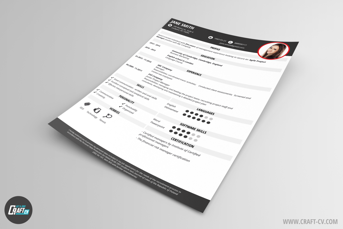 Modello Curriculum | Crea un CV efficace | CraftCV